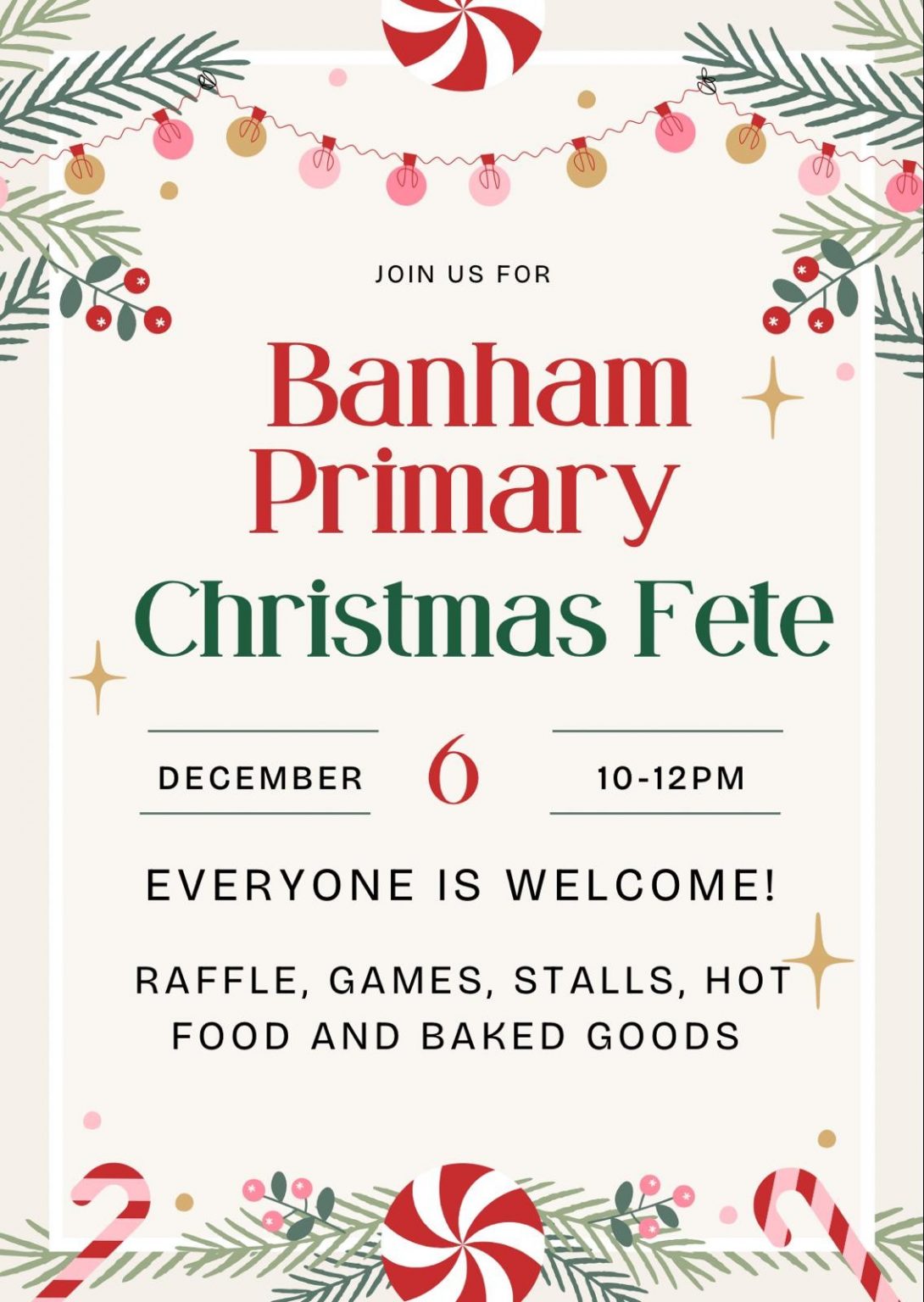 Christmas Fete – Banham Primary School, 6th December – SNRadio